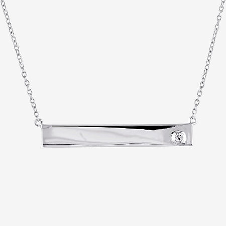 Click here for Womens Genuine White Sapphire Sterling Silver Bar... prices