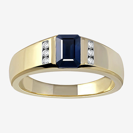 Click here for Mens Gemstone & 1/8 CT. T.W. Genuine Diamond 10K G... prices