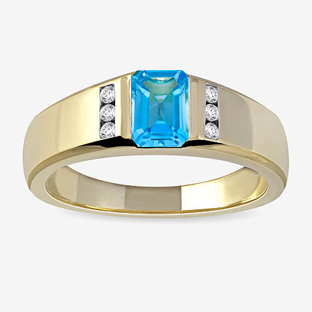 Click here for Mens Gemstone & 1/8 CT. T.W. Genuine Diamond 10K G... prices