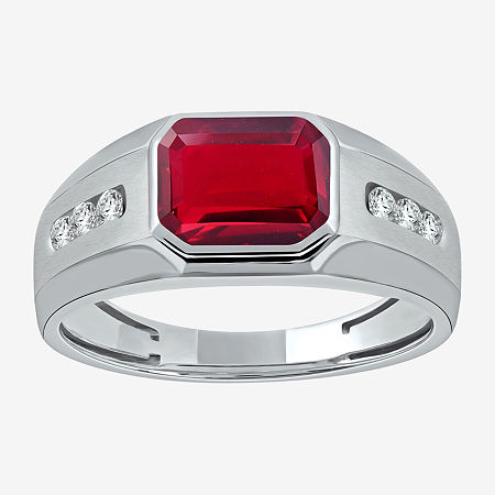 Click here for Mens Gemstone Sterling Silver Fashion Ring  10  Ga... prices