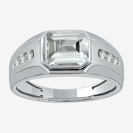 Click here for Mens Gemstone Sterling Silver Fashion Ring  11 1/2... prices