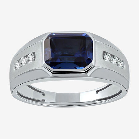 Click here for Mens Gemstone Sterling Silver Fashion Ring  10 1/2... prices