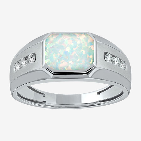 Click here for Mens Gemstone Sterling Silver Fashion Ring  9 1/2... prices