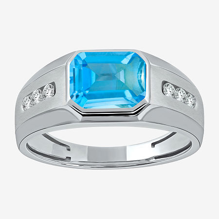 Click here for Mens Gemstone Sterling Silver Fashion Ring  10 1/2... prices
