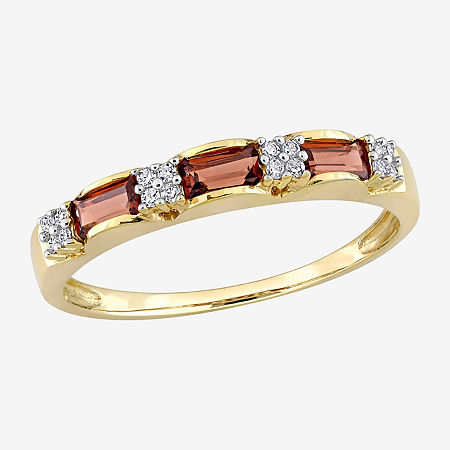 Click here for Womens Diamond Accent Genuine Red Garnet 10K Gold... prices