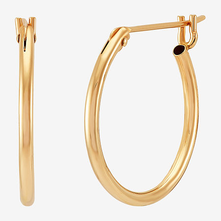 Click here for Womens 14K Gold 16mm Round Hoop Earrings  One Size prices