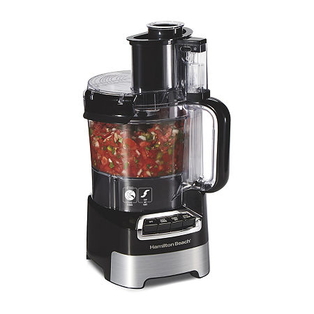 Hamilton Beach Stack & Snap 10 Cup Food Processor - 70723G - Black