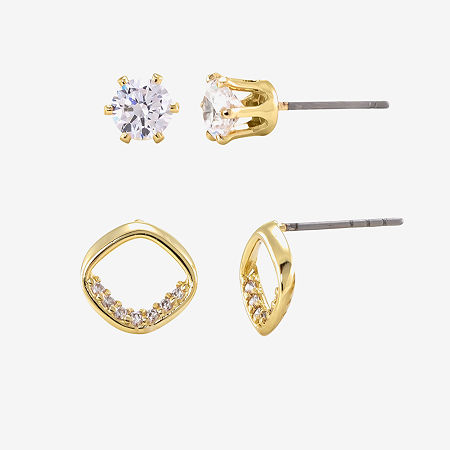 Click here for Sparkle Allure Womens Cubic Zirconia 14K Gold Over... prices