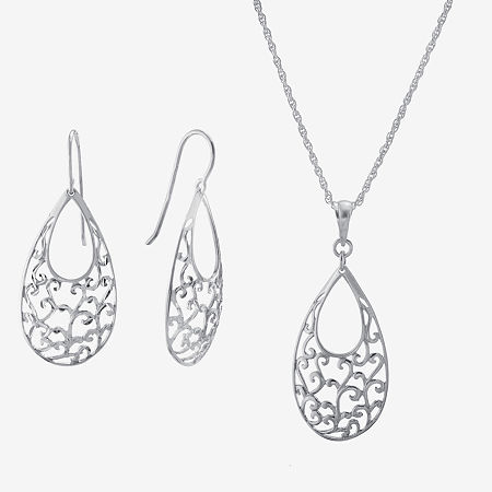 Click here for Womens Sterling Silver 2-pc. Jewelry Set  One Size prices