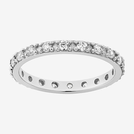 Click here for Womens 21.5MM Cubic Zirconia Sterling Silver Band... prices