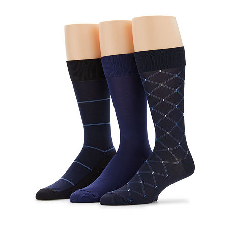 Click here for Stafford Microfiber Mens 3 Pair Crew Socks  10-13... prices