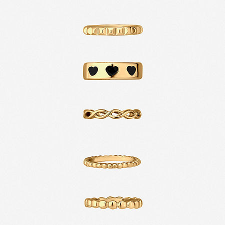 Click here for Bijoux Bar Delicates Gold Tone Womens Heart Ring S... prices