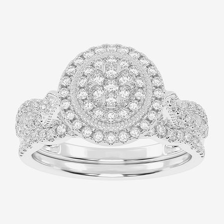 Click here for Womens 1/2 CT. T.W. Natural White Diamond 10K Whit... prices