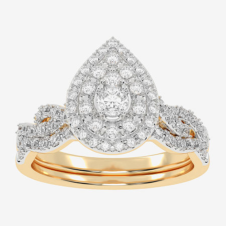 Click here for Womens 1/2 CT. T.W. Natural White Diamond 10K Whit... prices