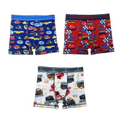 Boys 3 Pack Boxer Briefs, Color: Cars - JCPenney