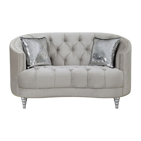 Click here for Avonlea Curved Slope-Arm Loveseat  One Size  Gray prices