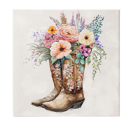 Click here for Stupell Industries Country Cowboy Boots Bouquet Ca... prices