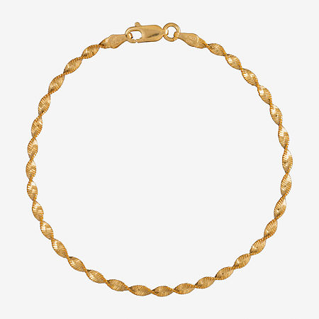 Click here for Womens 24K Gold Over Silver 7.5 Inch Solid Herring... prices