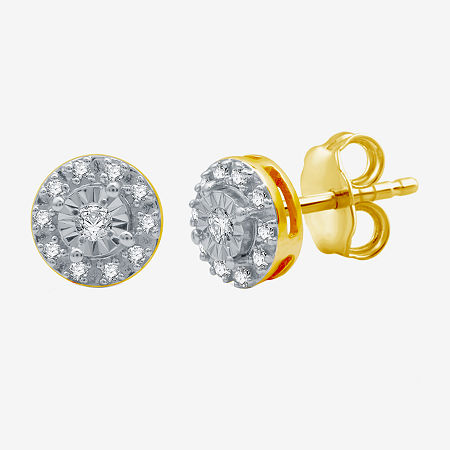 Click here for 1/10 CT. T.W. Natural White Diamond 14K Gold Over... prices