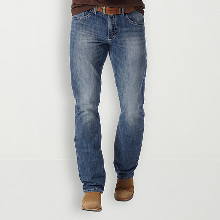 Click here for Wrangler Mens Bootcut Jean  30 32  Blue prices
