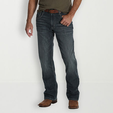 Click here for Wrangler Mens Bootcut Jean  32 32  Blue prices