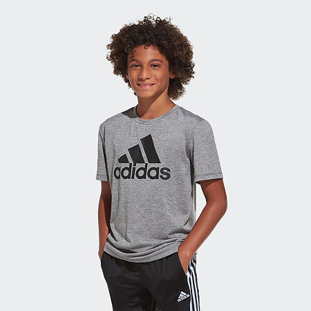Click here for adidas Big Boys Short Sleeve Aeroready Melange Per... prices