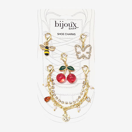 Click here for Bijoux Bar Gold Tone Butterfly Cherries Shoe Charm... prices