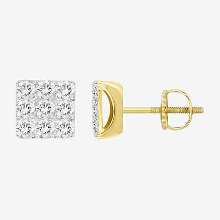 Click here for 1/2 CT. T.W. Natural White Diamond 10K Gold 5.2mm... prices