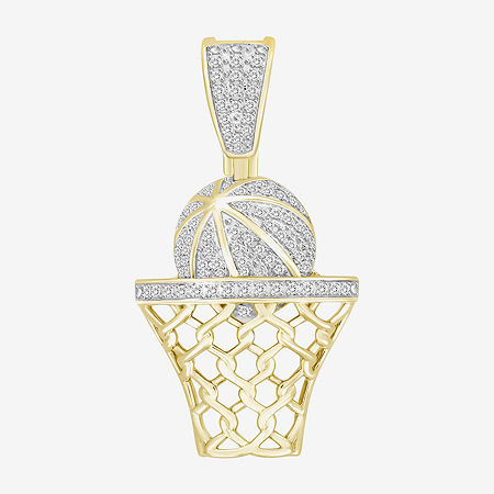Click here for Basketball Mens 1/5 CT. Natural White Diamond 10K... prices