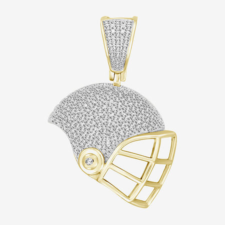 Click here for Football Helmet Mens 1/4 CT. T.W. Natural White Di... prices