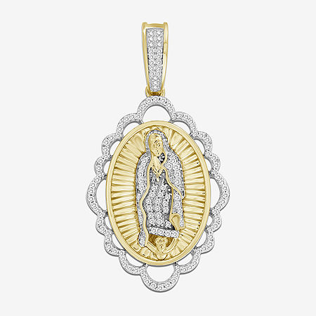 Click here for Lady Of Guadalupe Mens 1/5 CT. Natural White Diamo... prices