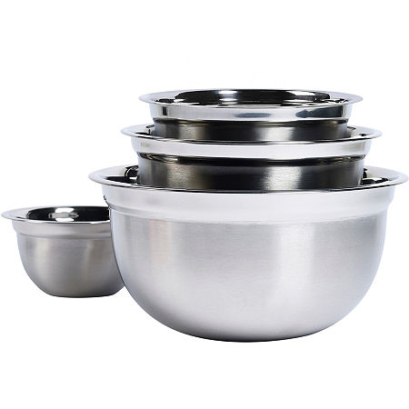 Click here for Basic Essentials Stainless Steel 4-pc. Mixing Bowl... prices