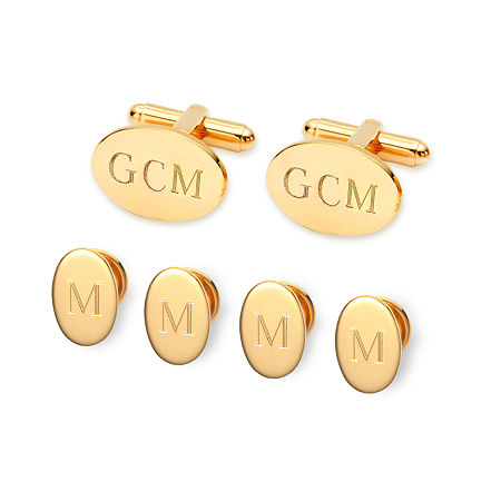 Click here for Personalized Formal Set Cuff Links & 4 Shirt Studs... prices