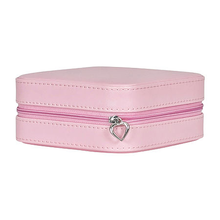 Click here for Mele and Co Josette Mirrored Pink Jewelry Travel C... prices