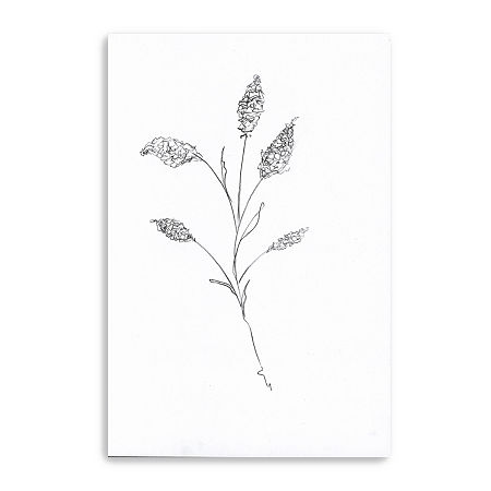 Click here for Floral Sketch II Giclee Canvas Art  One Size  Whit... prices