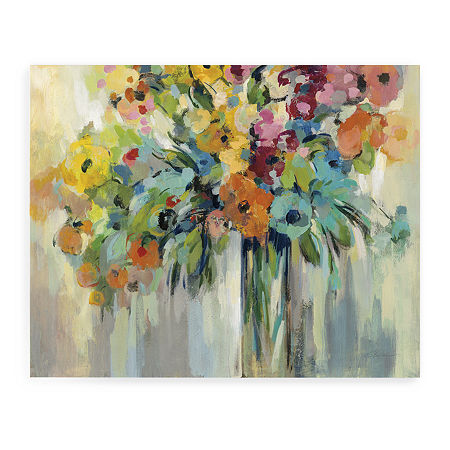 Click here for Lumaprints Cloud Of Flowers Giclee Canvas Art  One... prices