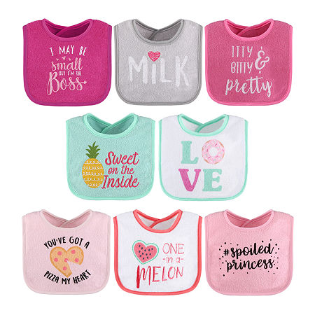 Click here for The Peanutshell Cotton Feeding Baby Bib  8pk Girls... prices