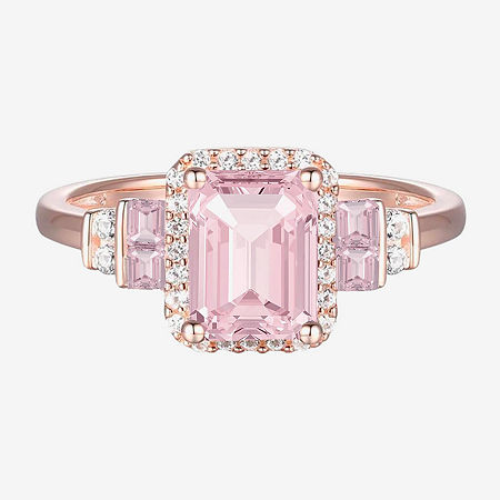 Click here for Womens Lab Created Pink Sapphire 14K Rose Gold Ove... prices