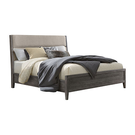 Click here for Essex Upholstered Low Panel Bed  One Size  Gray prices