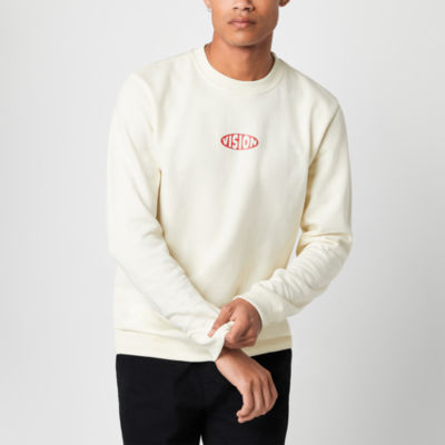 Vision Streetwear Mens Crew Neck Long Sleeve Sweatshirt, Color: Off ...