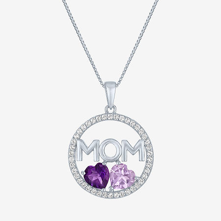 Click here for Mom Womens Genuine Purple Amethyst Sterling Silver... prices