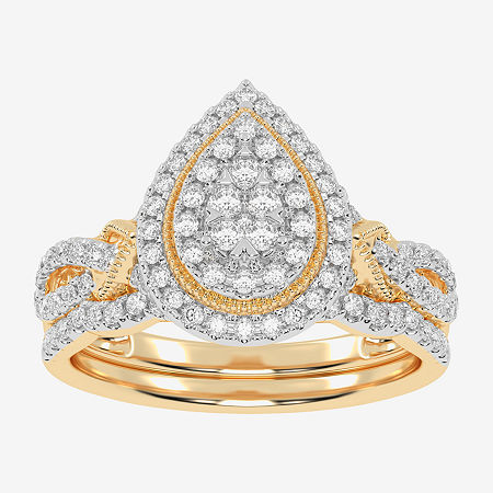 Click here for Womens 1/2 CT. T.W. Natural White Diamond 10K Whit... prices