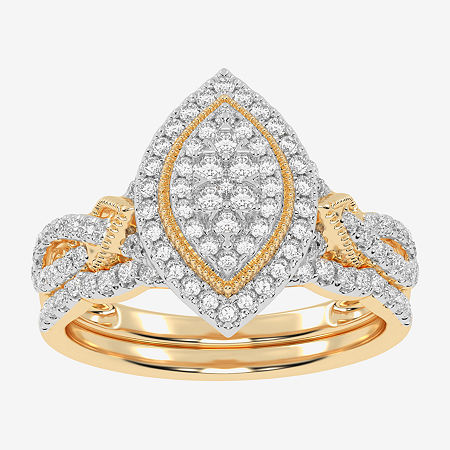 Click here for Womens 1/2 CT. T.W. Natural White Diamond 10K Whit... prices