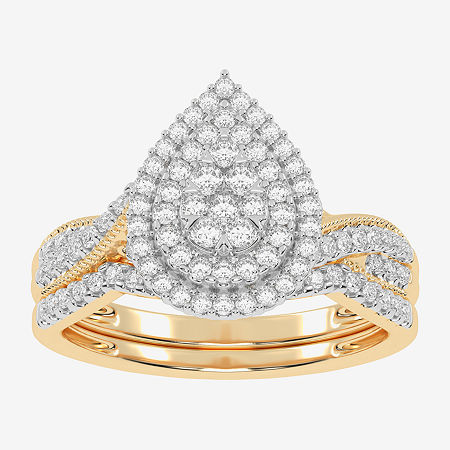 Click here for Womens 1/2 CT. T.W. Natural White Diamond 10K Whit... prices