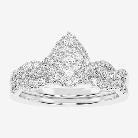 Click here for Womens 1/2 CT. T.W. Natural White Diamond 10K Whit... prices