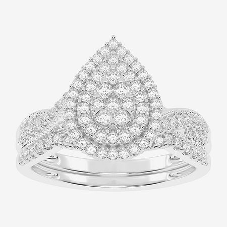 Click here for Womens 1/2 CT. T.W. Natural White Diamond 10K Whit... prices