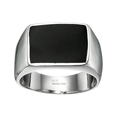 Click here for Mens Stainless Steel Ring with Resin  9  White prices