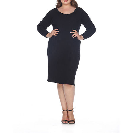 Click here for White Mark Womens Plus Long Sleeve Casual Bodycon... prices