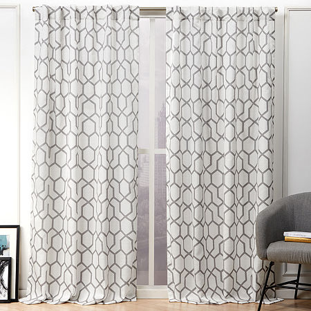 Click here for Nicole Miller Hexa Back Tab Light-Filtering Set of... prices