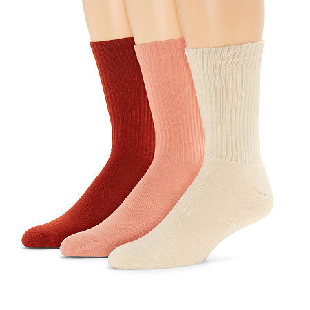 Click here for mutual weave Mens 3 Pair Crew Socks  10-13  White prices